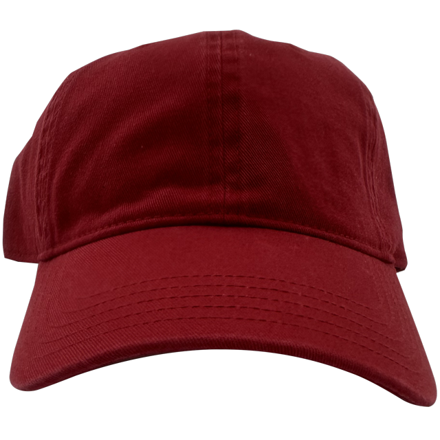 Washed Twill Unstructured Cap - Adult Brick Red - Walmart Business Supplies