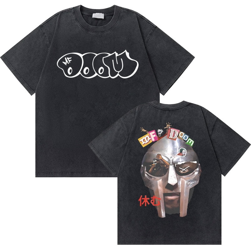 Washed Vintage Rapper Mf Doom Madvillain Doomsday Metal Mask Face ...