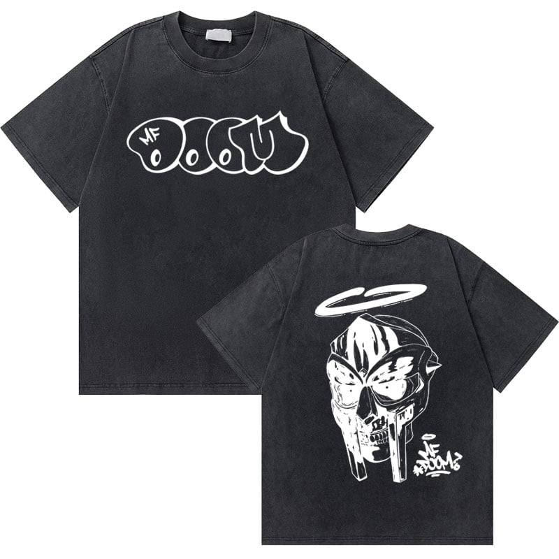 Washed Vintage Rapper Mf Doom Madvillain Doomsday Metal Mask Face ...