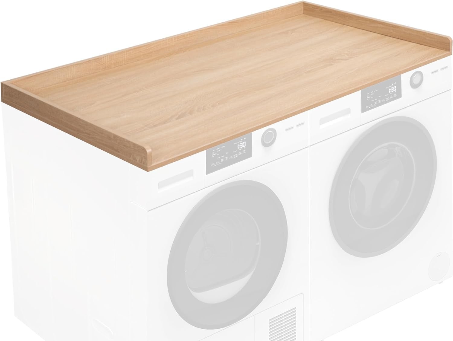 Washer Dryer 54 inch Countertop with Safety Ledge for Laundry Room ...