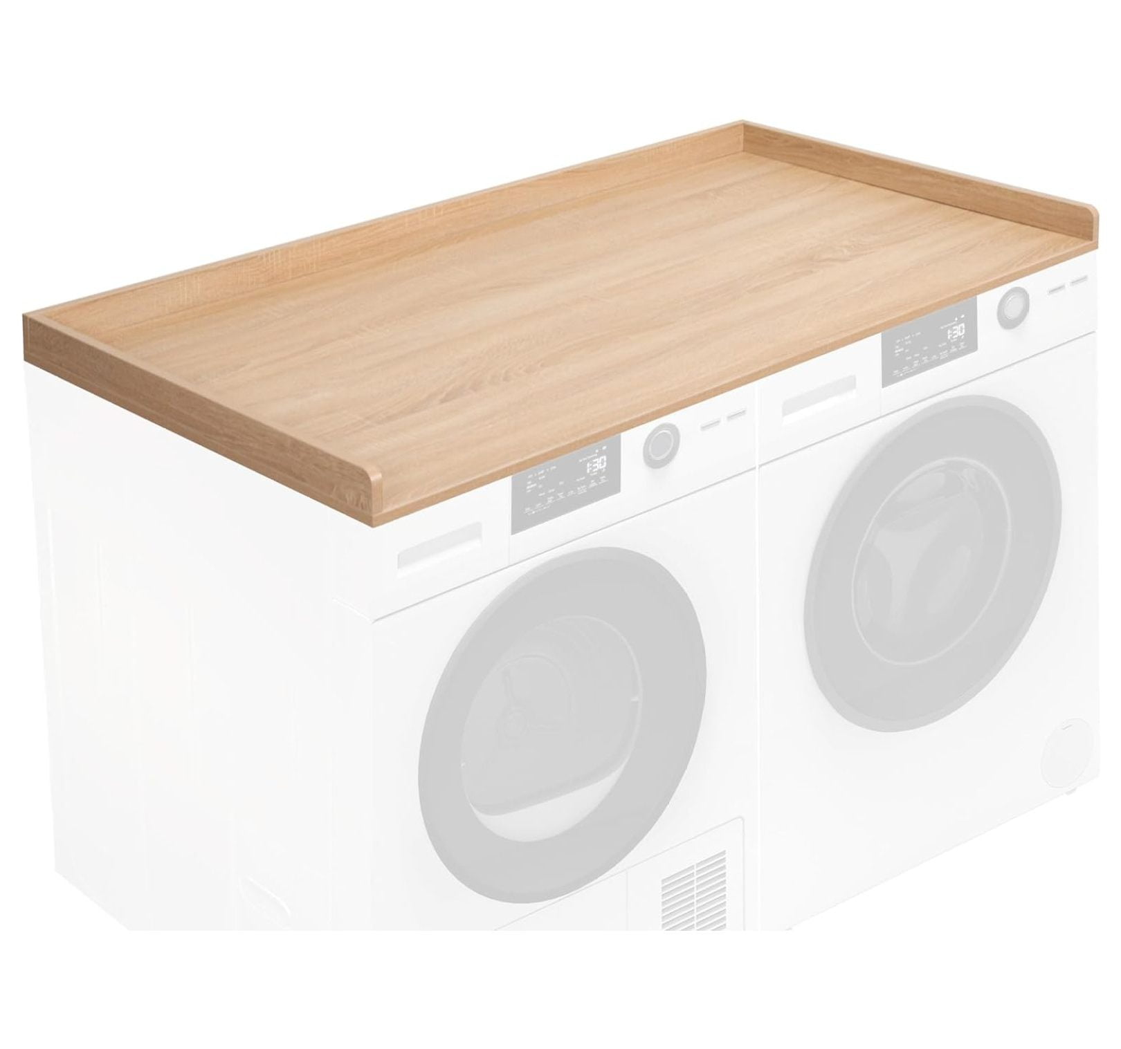 Washer Dryer 54 inch Countertop with Safety Ledge for Laundry Room ...