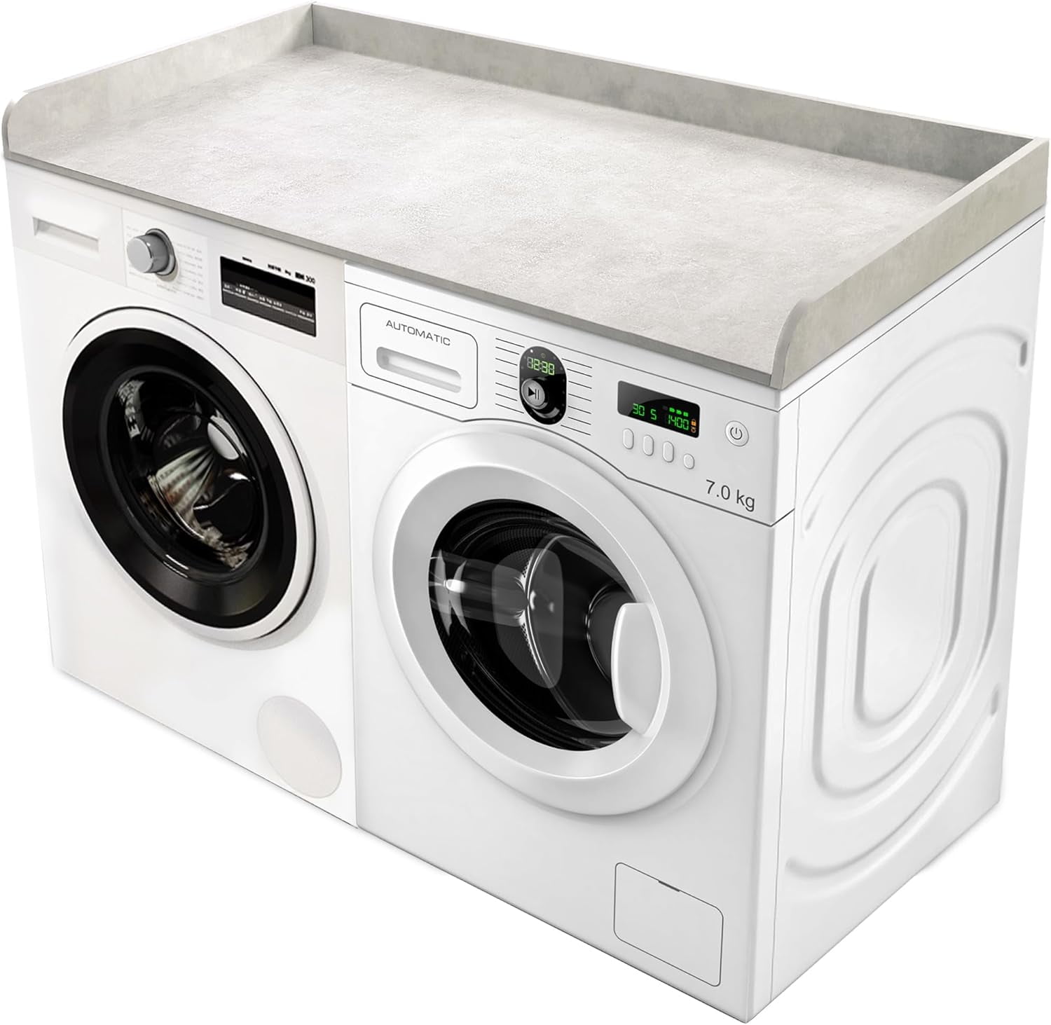 Washer Dryer Countertop with Non-Slip Pad, Wood Washer and Dryer ...