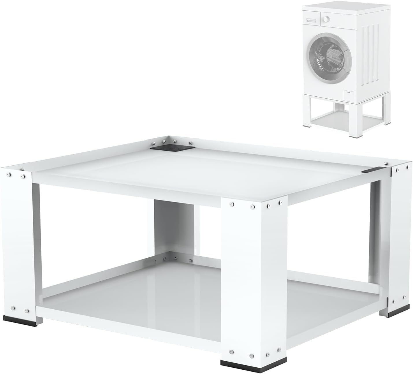 Washer and Dryer Pedestals Fits 27" and 28", Laundry Pedestal Risers ...