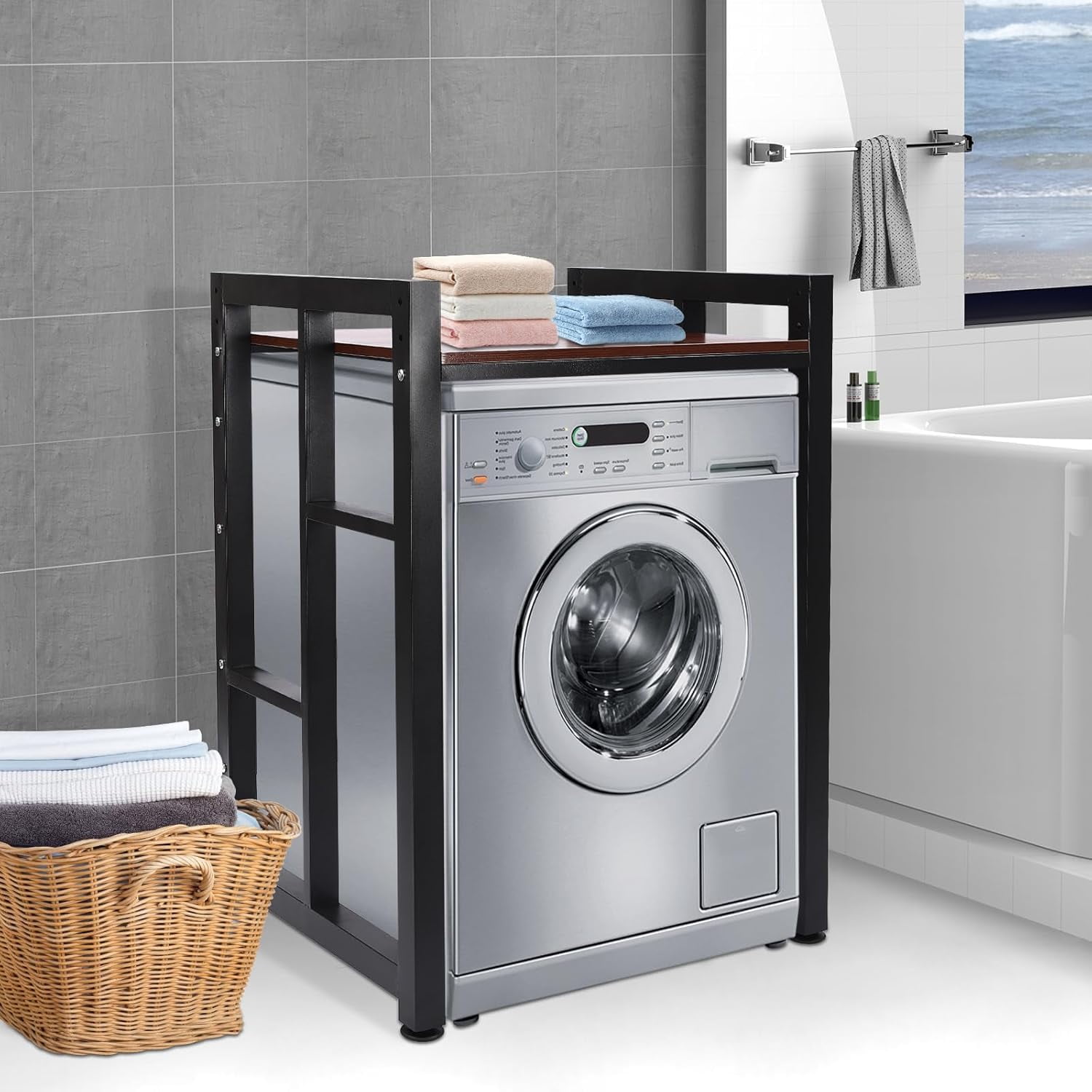 Washer And Dryer Shelf, Washer And Dryer Stacking Storage Rack, Washing ...