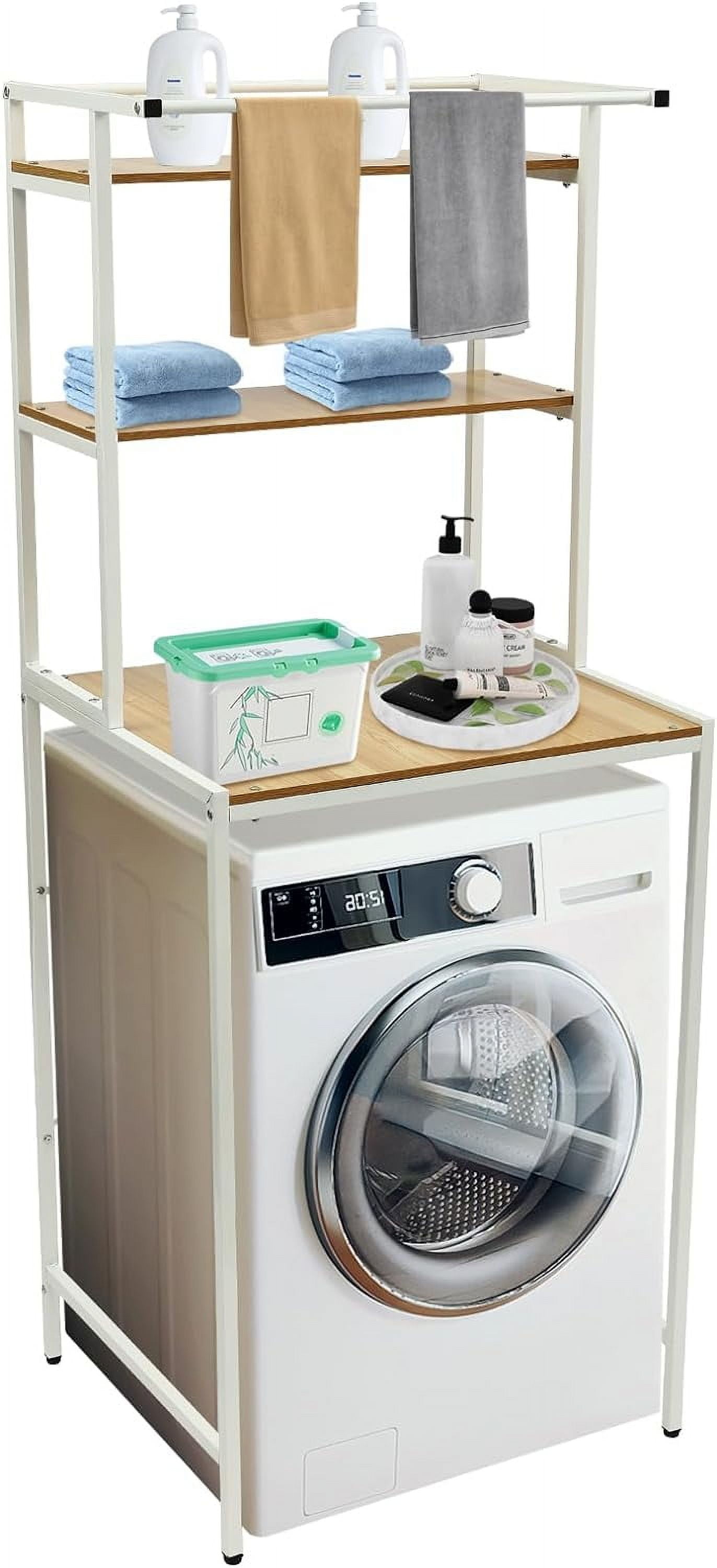 Over Washer and Dryer Shelves, 3-Tier Laundry Room Storage Organizer ...