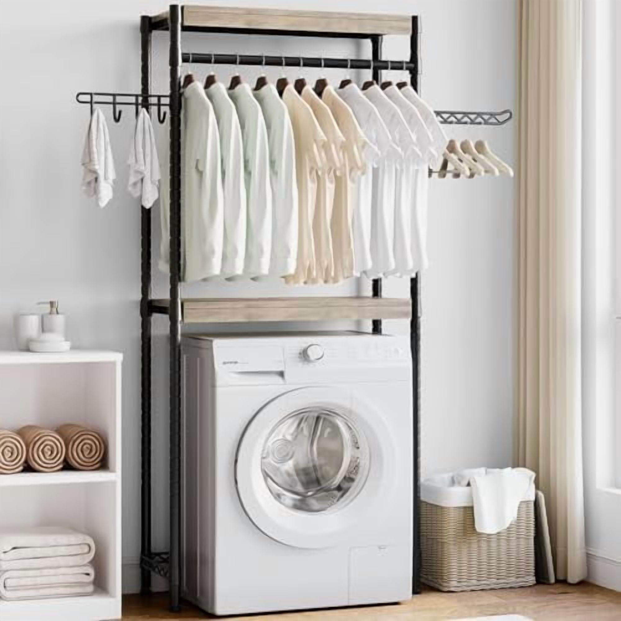 Over Washer and Dryer Shelves - 30 Inch Laundry Room Organization ...