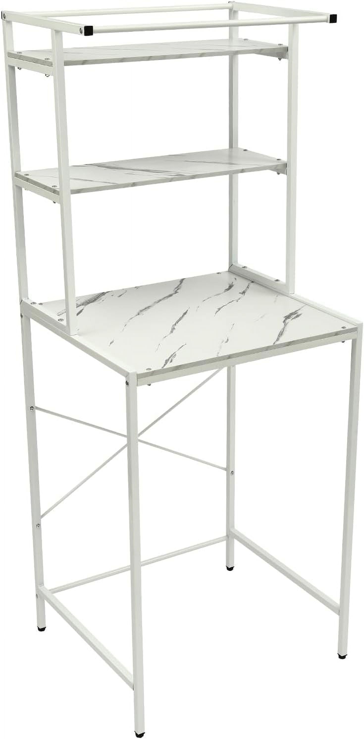 Washer Dryer Stacking Rack Stand, Dryer Storage Shelf with 3 Tiered ...