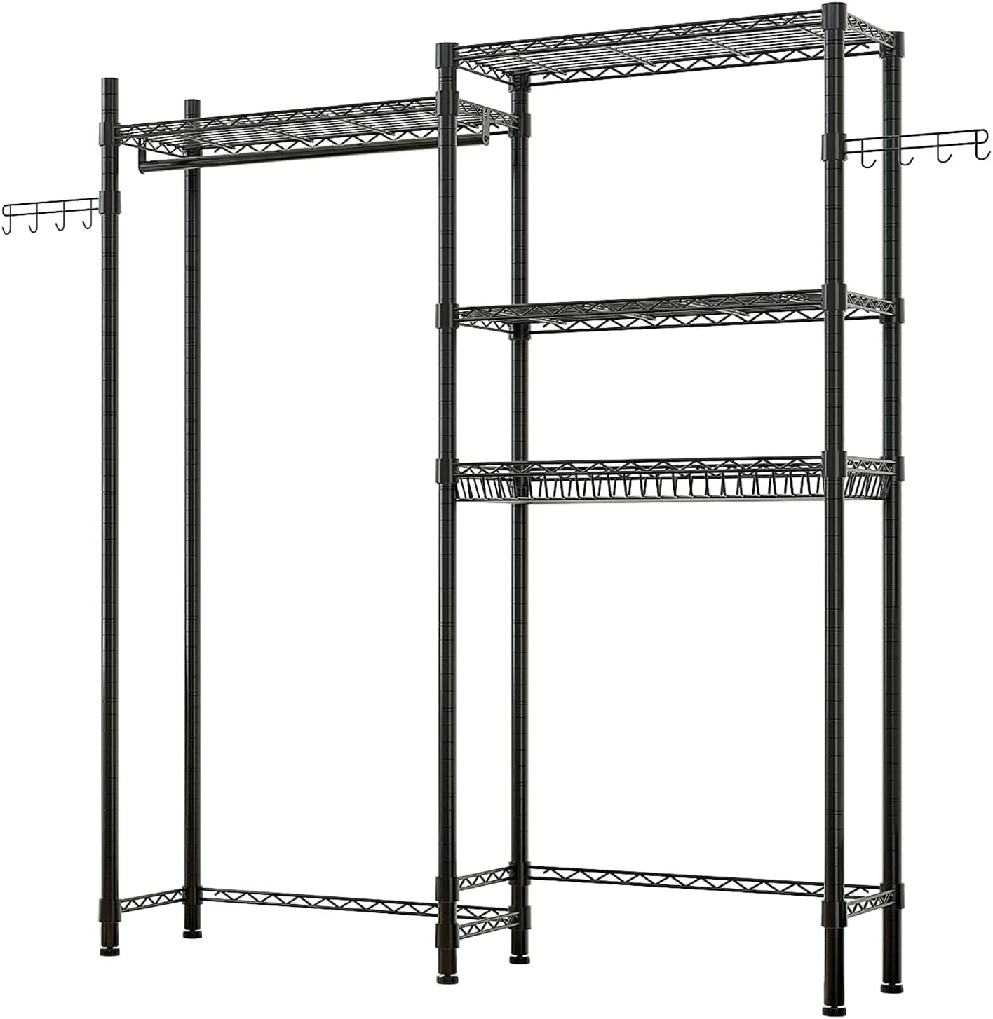 Over Washer and Dryer Storage Shelves, 4 Tiers Laundry Room Standing ...