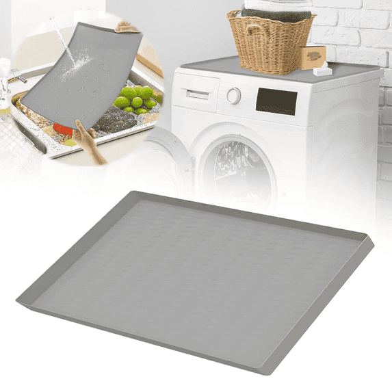 DISHUECO Washer and Dryer Top Mat Cover, 23.6" x 23.6" Mini Silicone ...