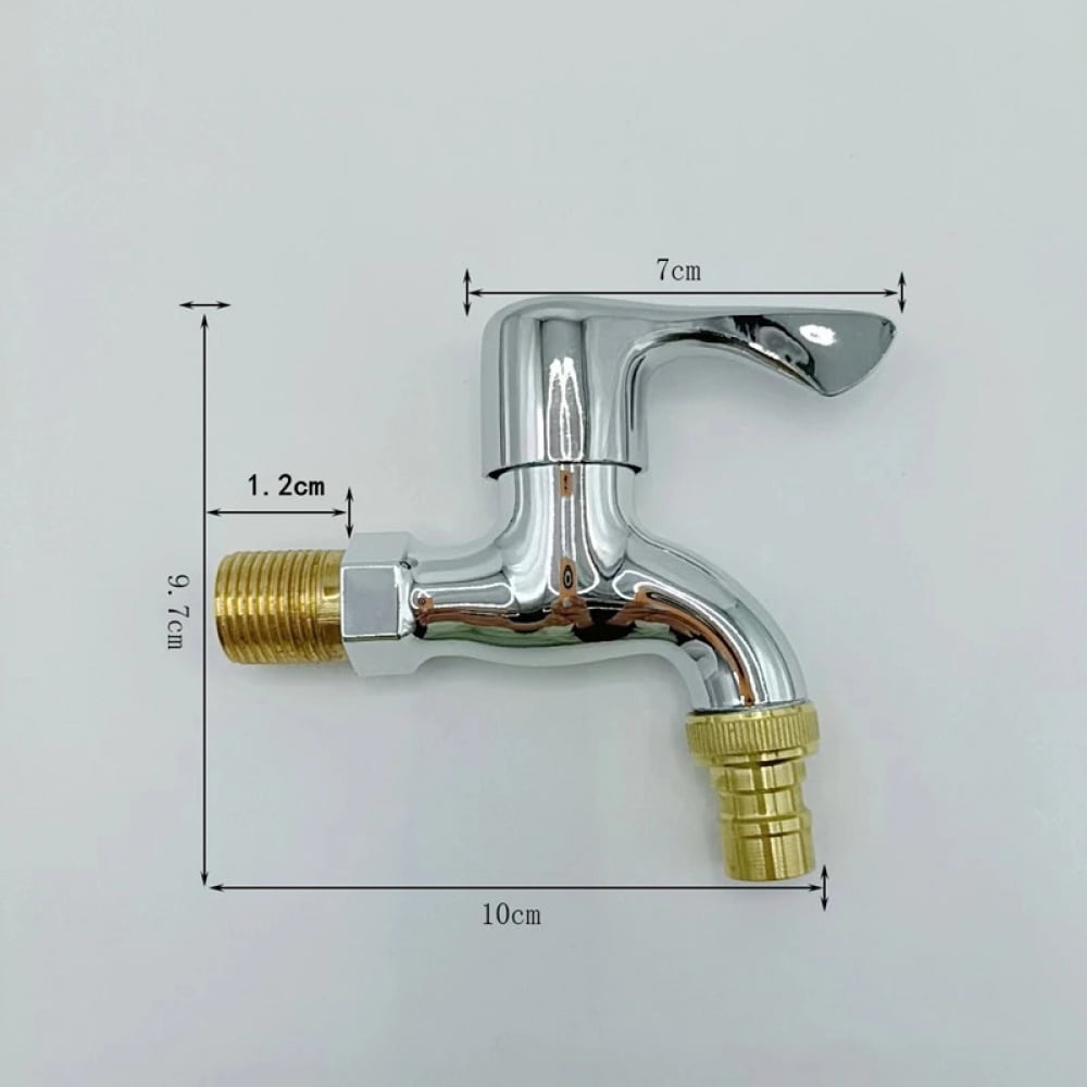 Washer Faucets 1/2" Male Wall Mounted Garden Balcony Water Tap Plastic ...