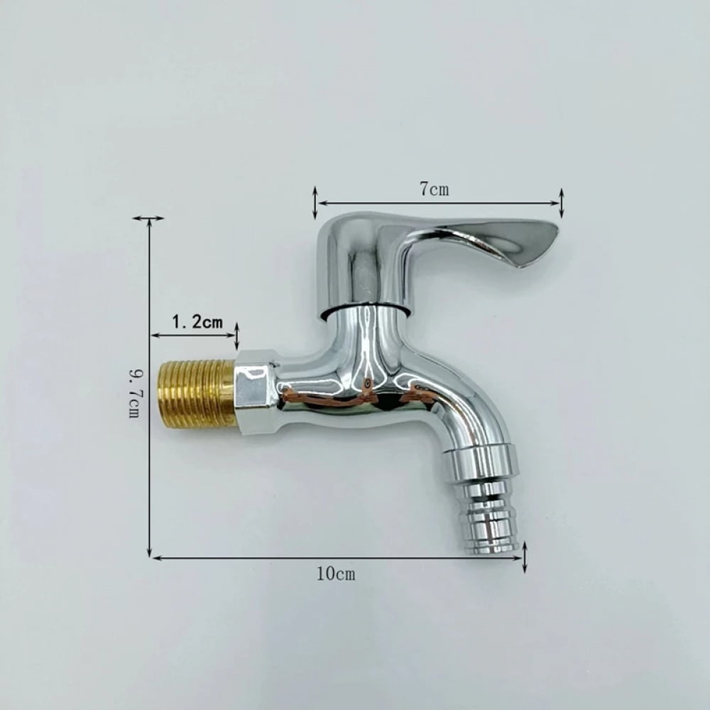 Washer Faucets 1/2" Male Wall Mounted Garden Balcony Water Tap Plastic ...