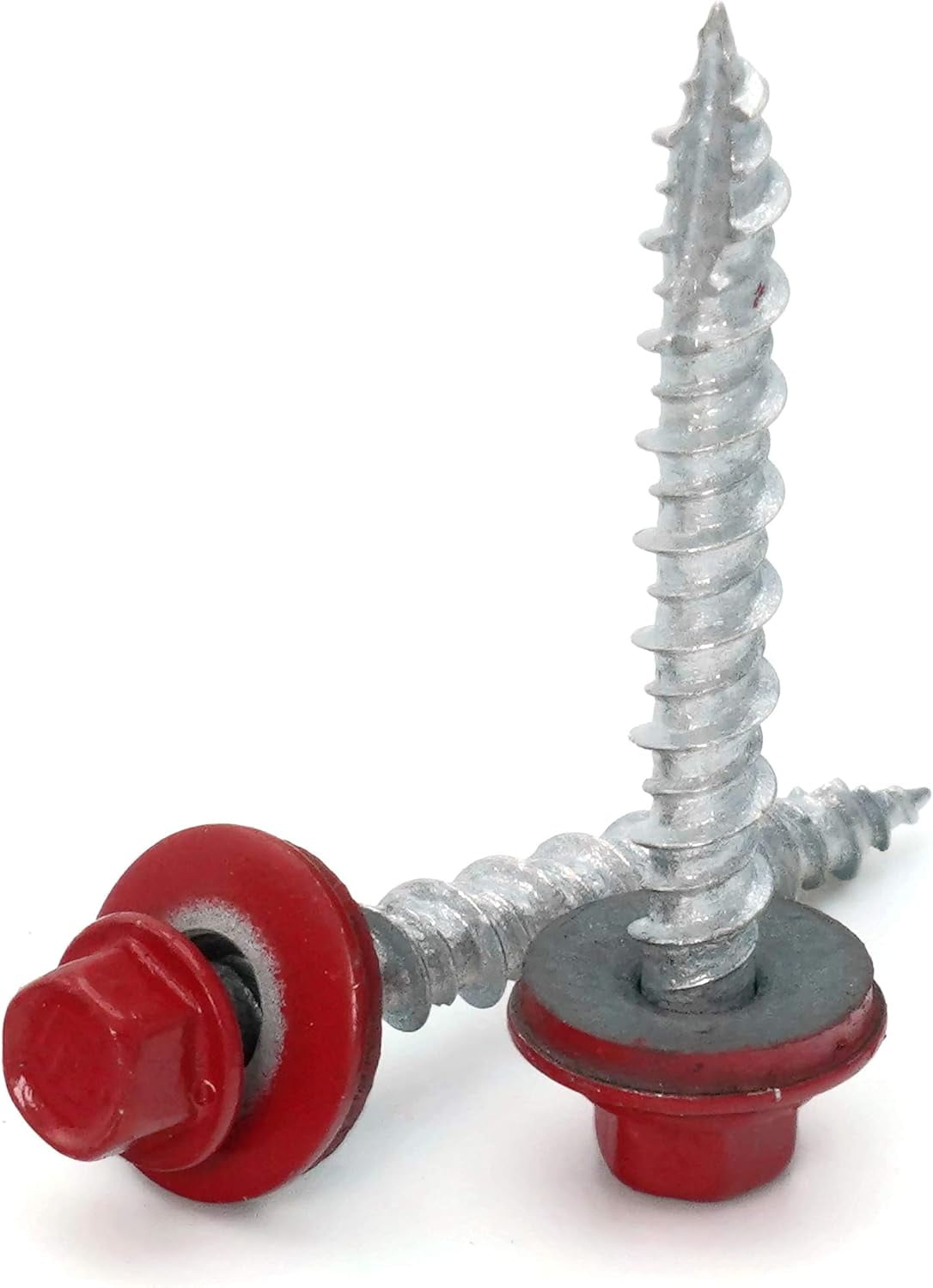 Washer Head Hi-Lo Thread Mechanical Galvanized Roofing Screws Crimson ...