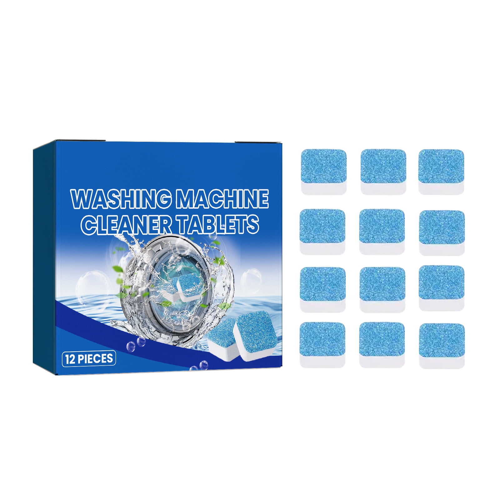 Washer Machine Cleaner Tablets - Effervescent Tablets Descaler 12-Pack ...
