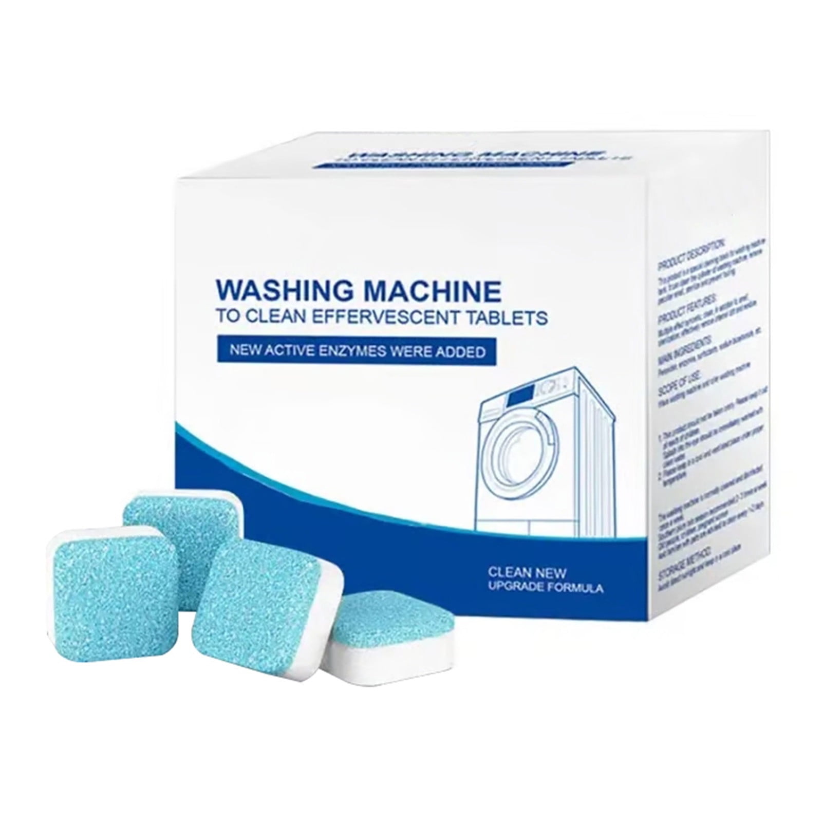Washer Machine Cleaner Tablets - Effervescent Tablets Descaler & Deep ...