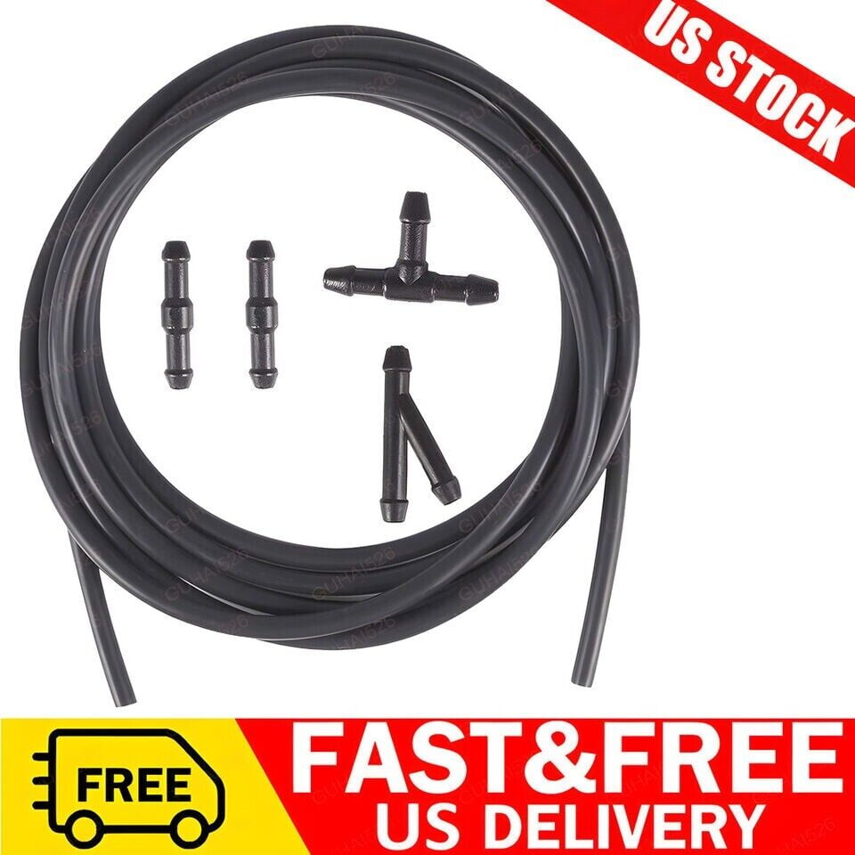 Washer Nozzle Spray Pump Hose Front & Rear Windshield Wiper Tube ...