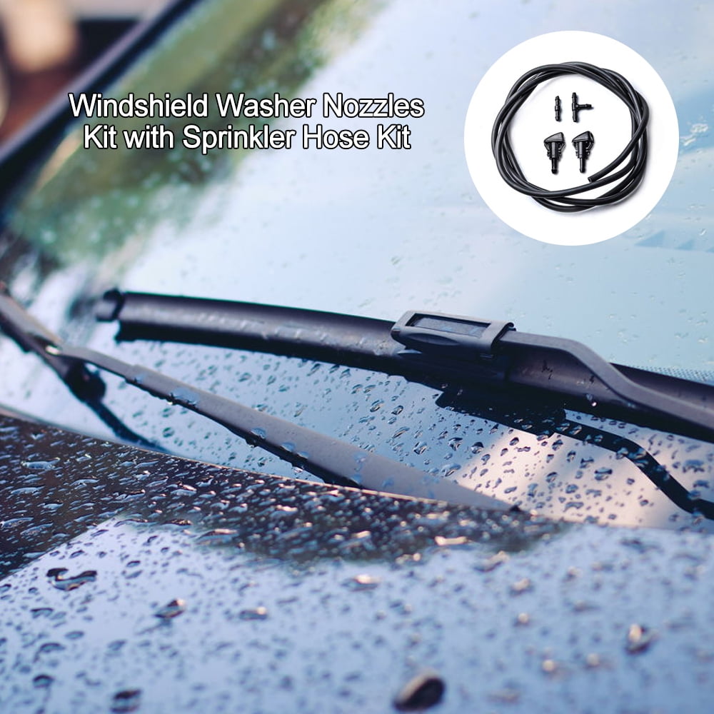 Washer Nozzles Kit,/ / Windshield Squirter Nozzle Meters Fluid Spray And Nozzles Kit With 3 Pcs ...