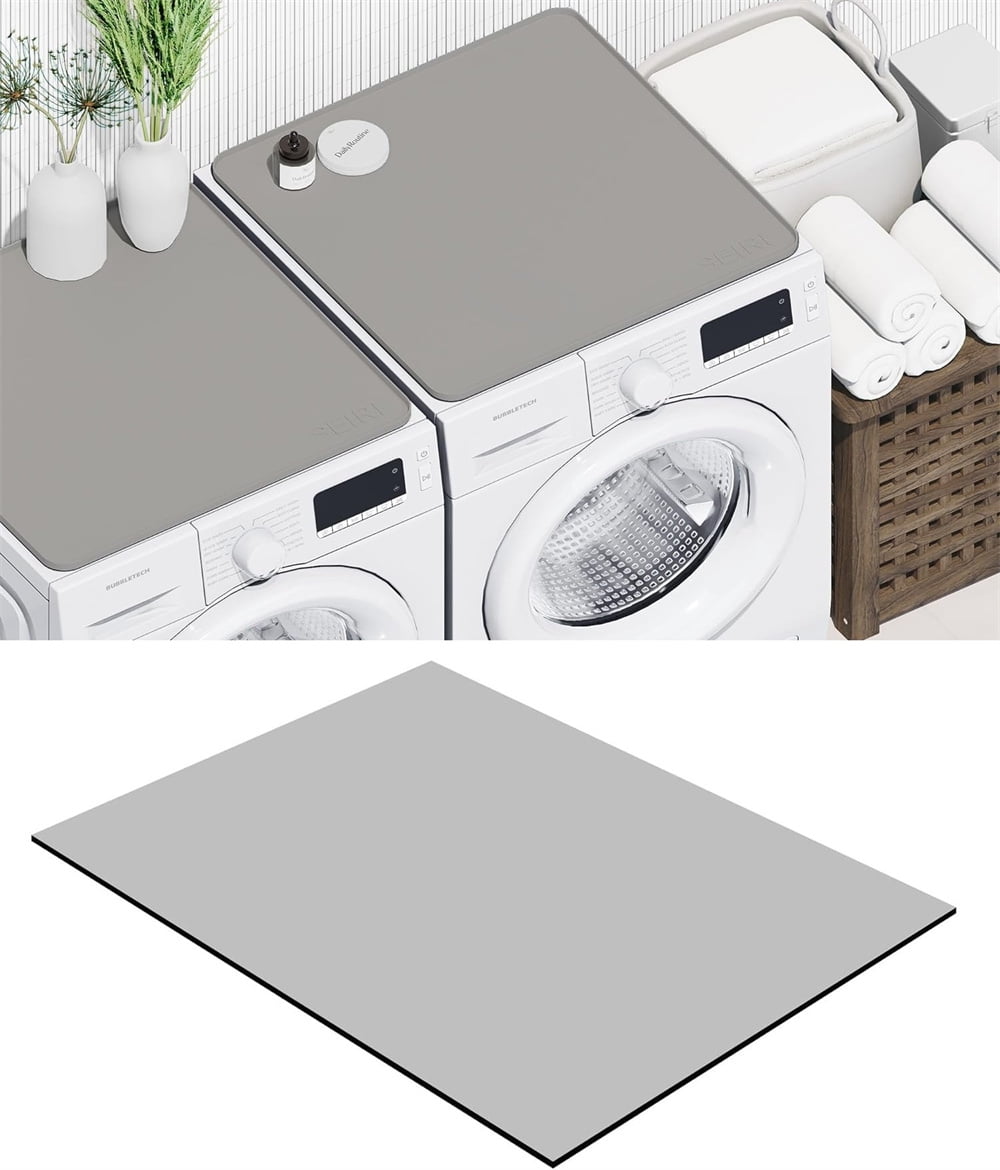 Washer Silicone Rubber Mat,Dryer Covers for the Top,Anti-Slip Washer ...