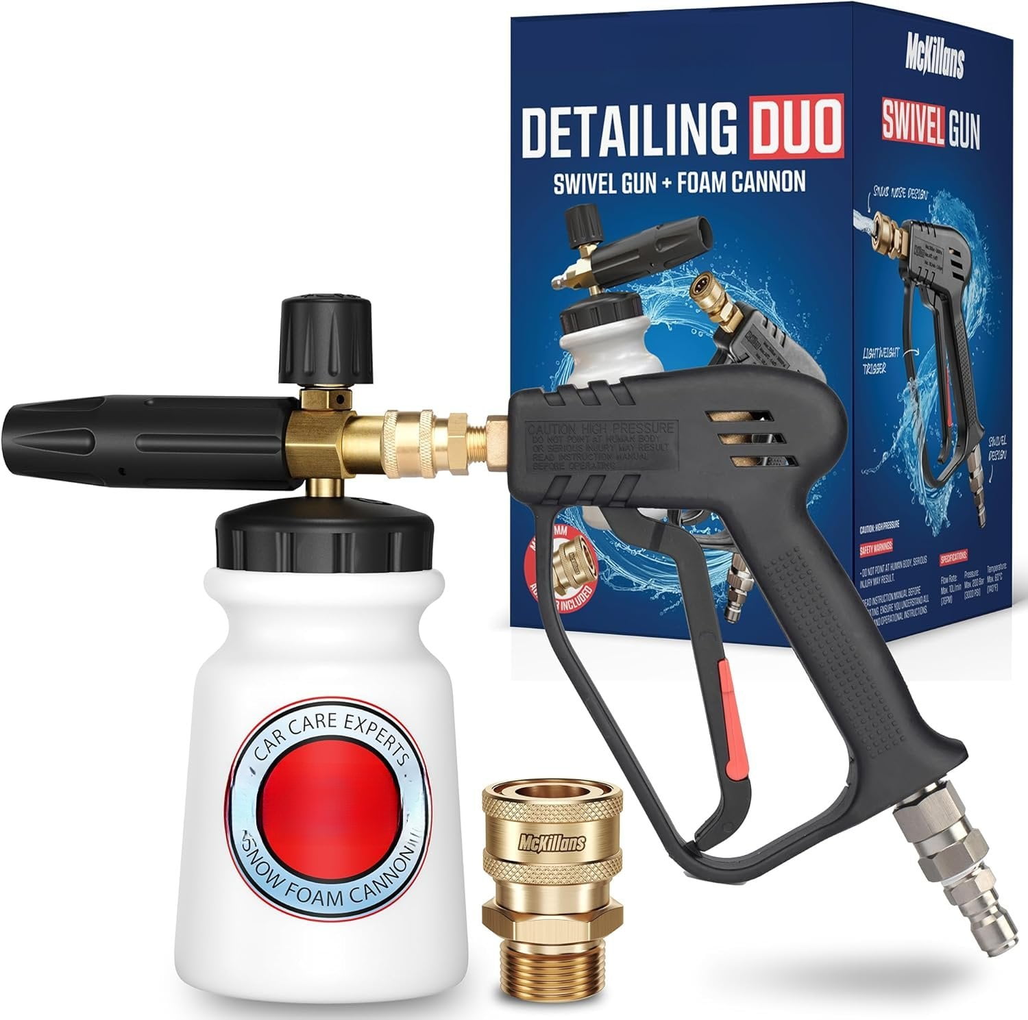 Washer with Swivel & Cannon Wide Mouth & M22-14mm - Adjustable Thick ...