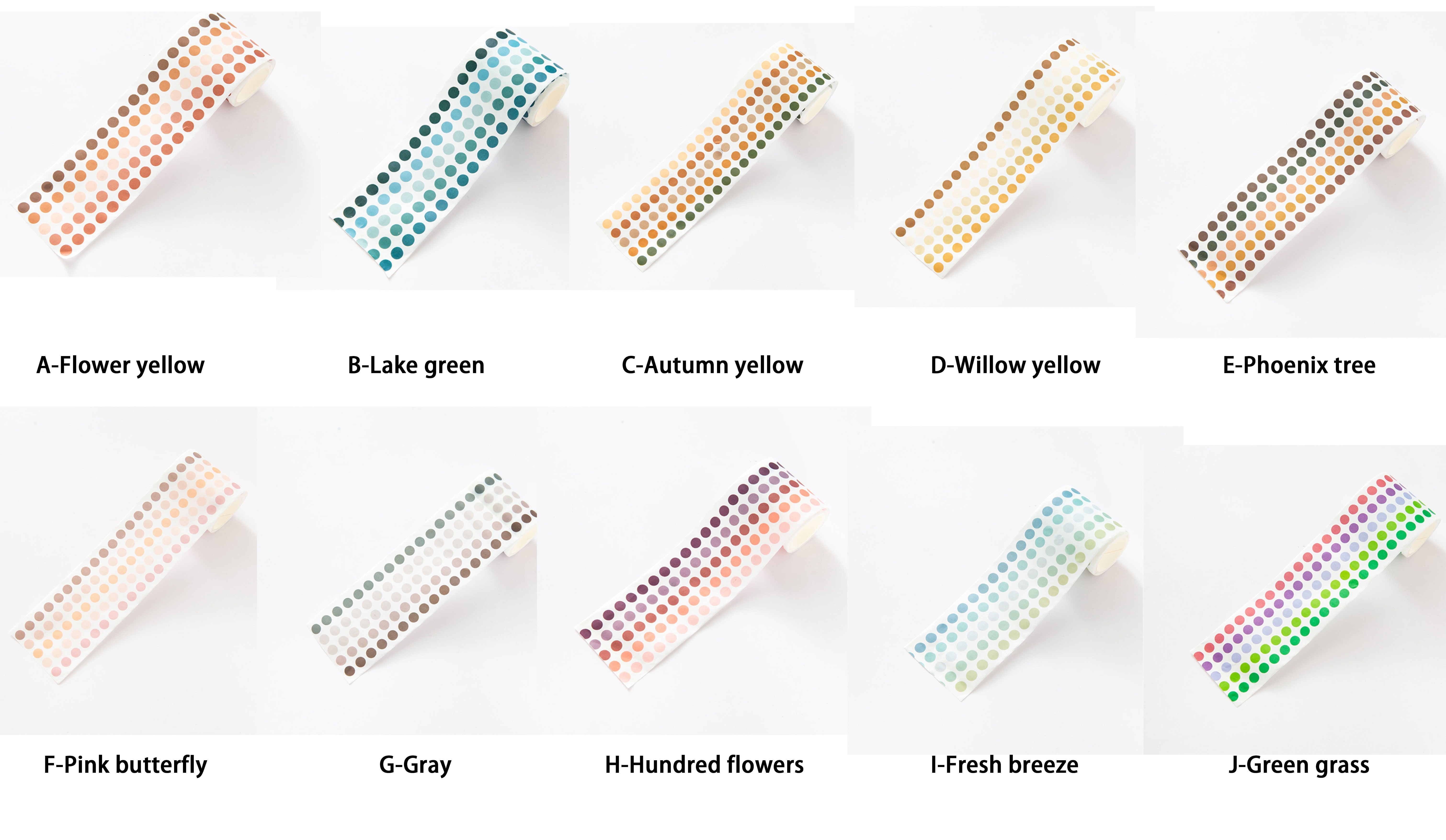 Washi Dot Stickers, 8mm Small Translucent Circle Stickers Washi Tape ...