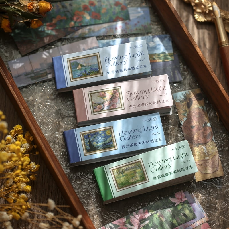 Washi Paper Sticker Book Set of 4, 200 Sheets, INS Style for Decor and ...