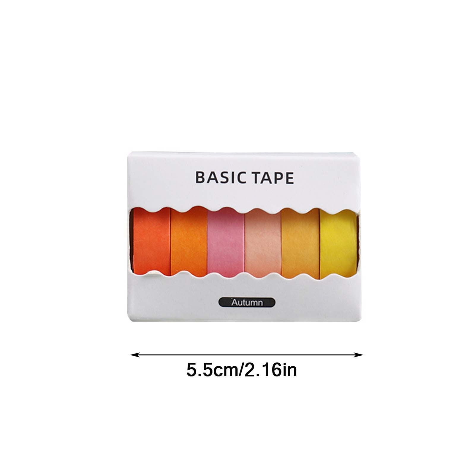Washi Sticker Paper 6 Non-Repetitive Basic Solid Color Japanese Paper ...