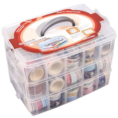 Washi Tape Box Organizer Storage,Divider Closet Container,3 Layers ...