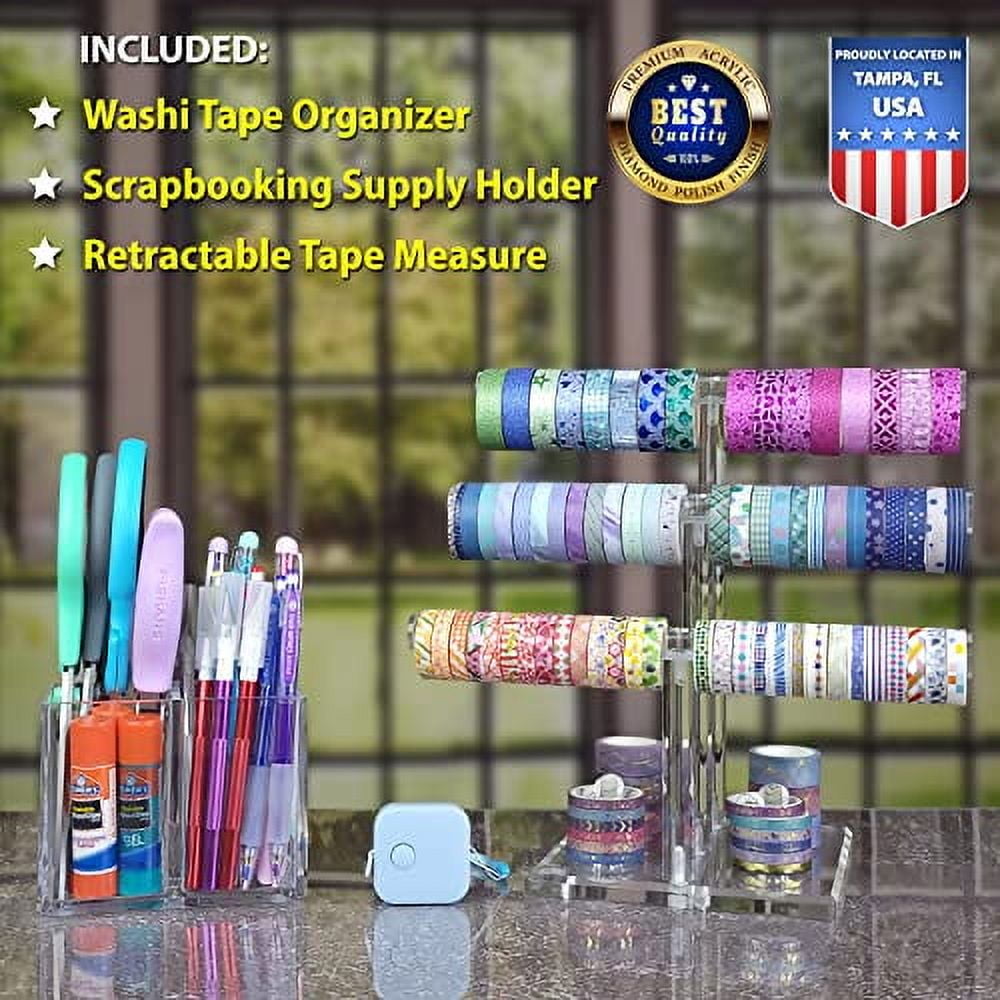 Washi Tape Organizer Storage & Scrapbooking Supplies Holder. Compact ...