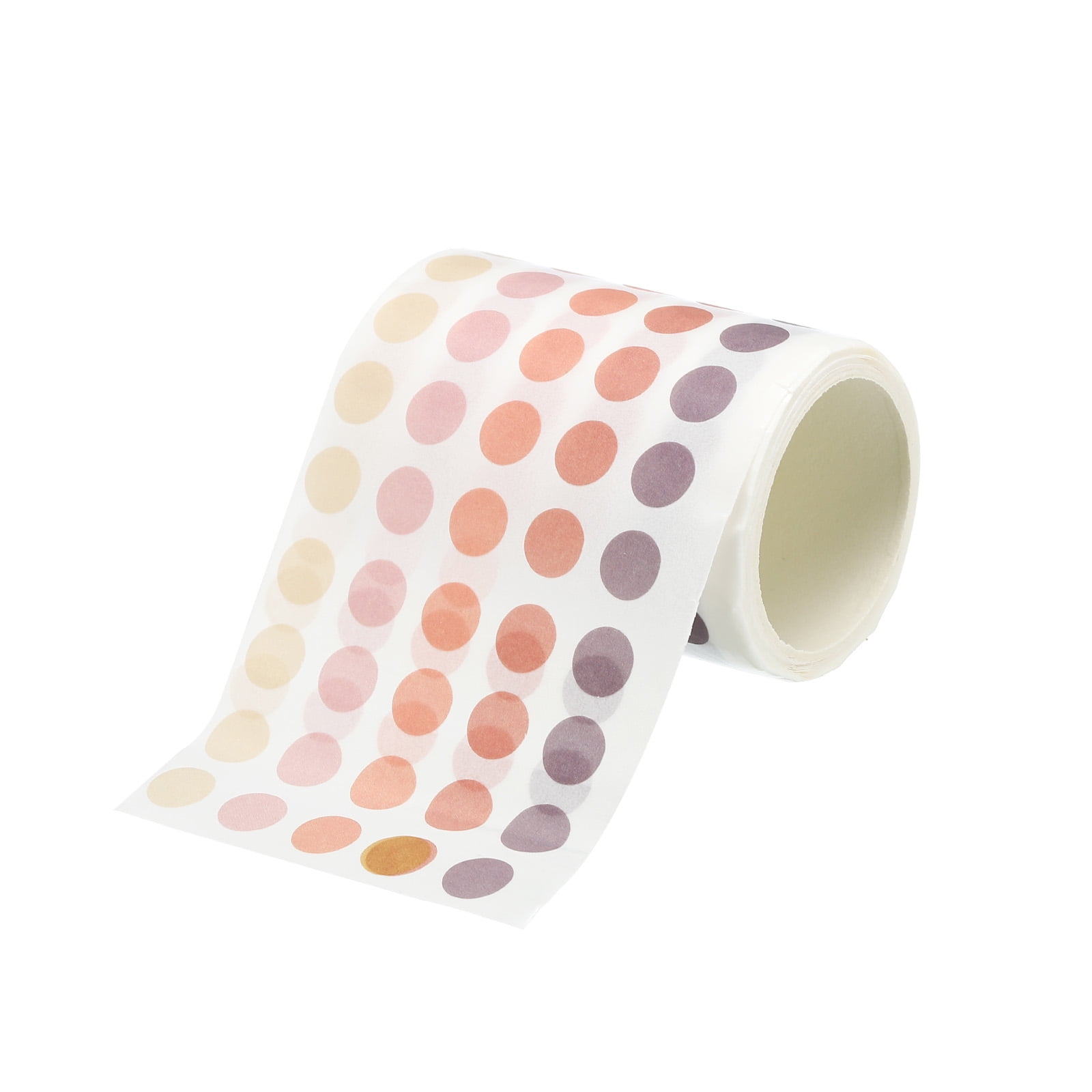 Washi Tape Round Coding 1250 Dots Labels Colored Circle Sticker Roll ...