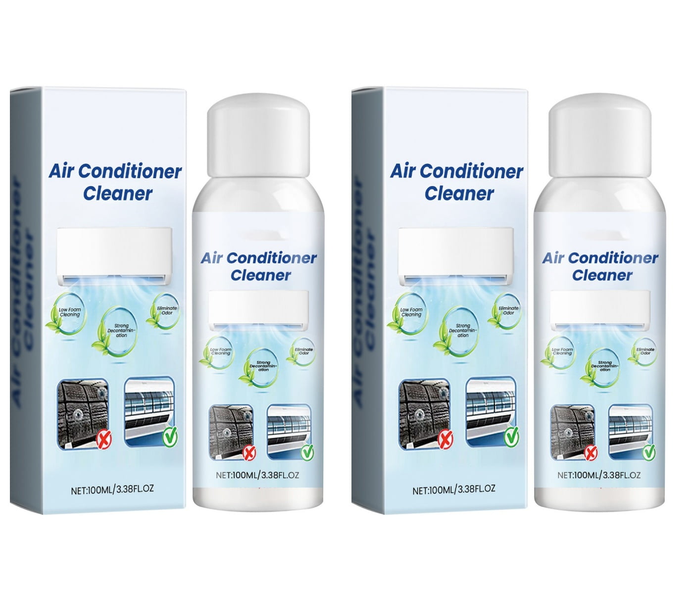 No Washing Air Conditioner Foaming Coil Cleaner Spray, Foam Coil ...