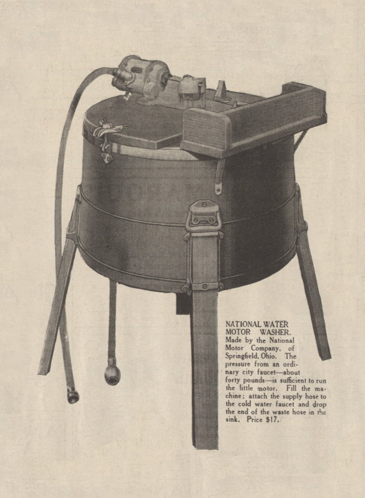 Washing Machine. An Early Electric Washing Machine Advertisment History ...