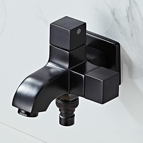 Washing Machine Black Faucet Brass Bathroom Multi-Function Tap Wall ...
