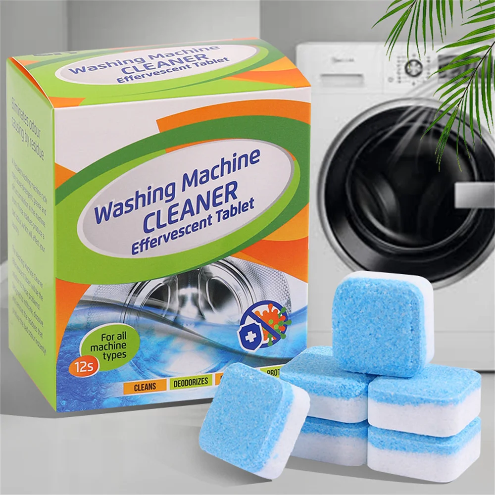 Washing Machine Cleaner 12 Capsules Strong Foaming Deodorization Deep ...