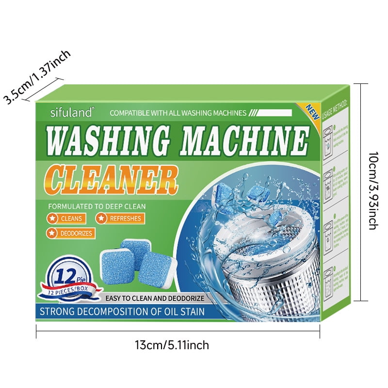 Washing Machine Cleaner Descaler 24 Pack - Deep Cleaning Tablets For HE ...