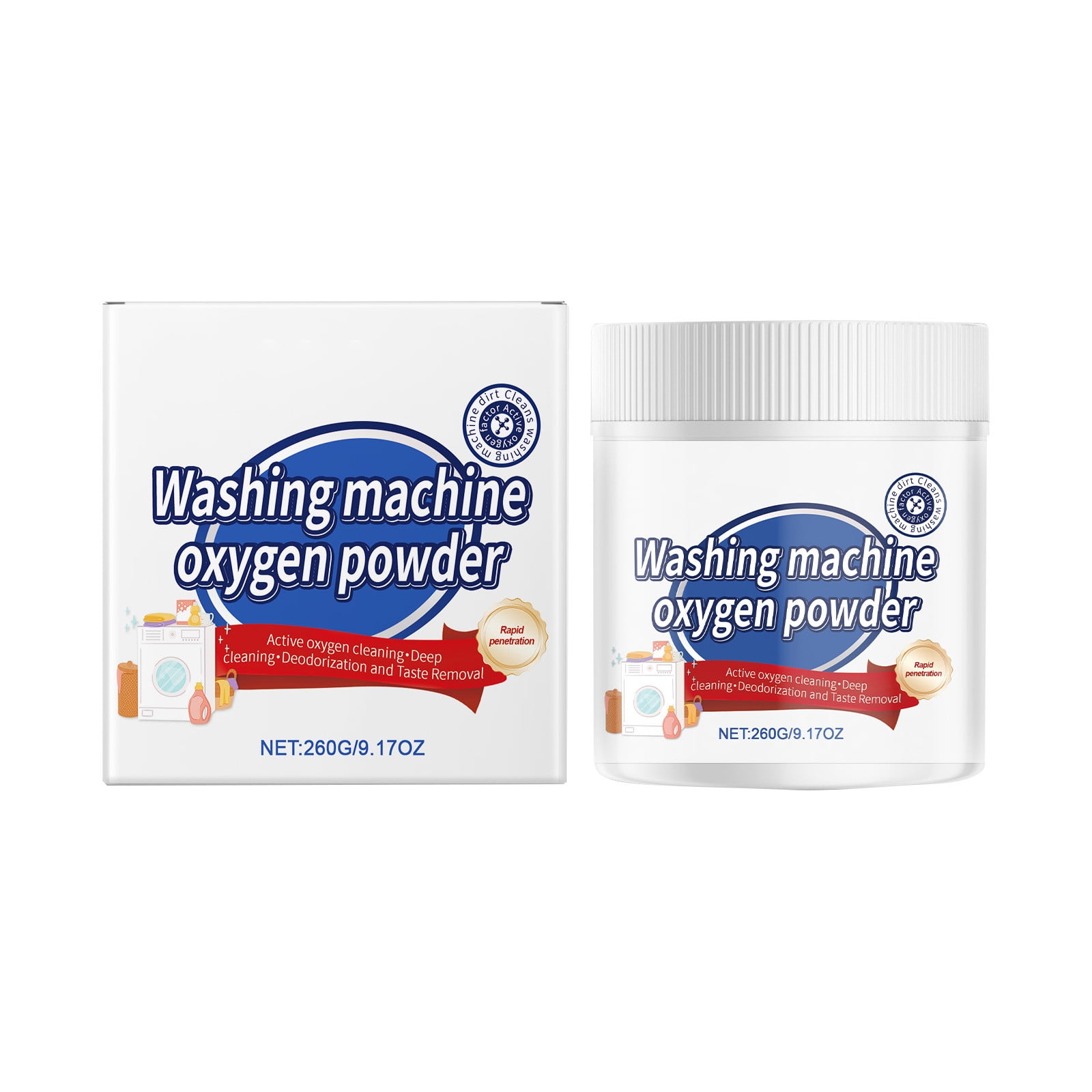 Washing Machine Cleaner Descaler - Deep Cleaning Tablets For HE Front ...