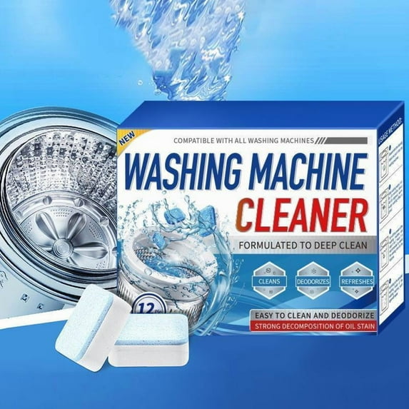 Washing Machine Cleaner Descaler Tablets - 12/24 Pcs Deep Cleaning ...