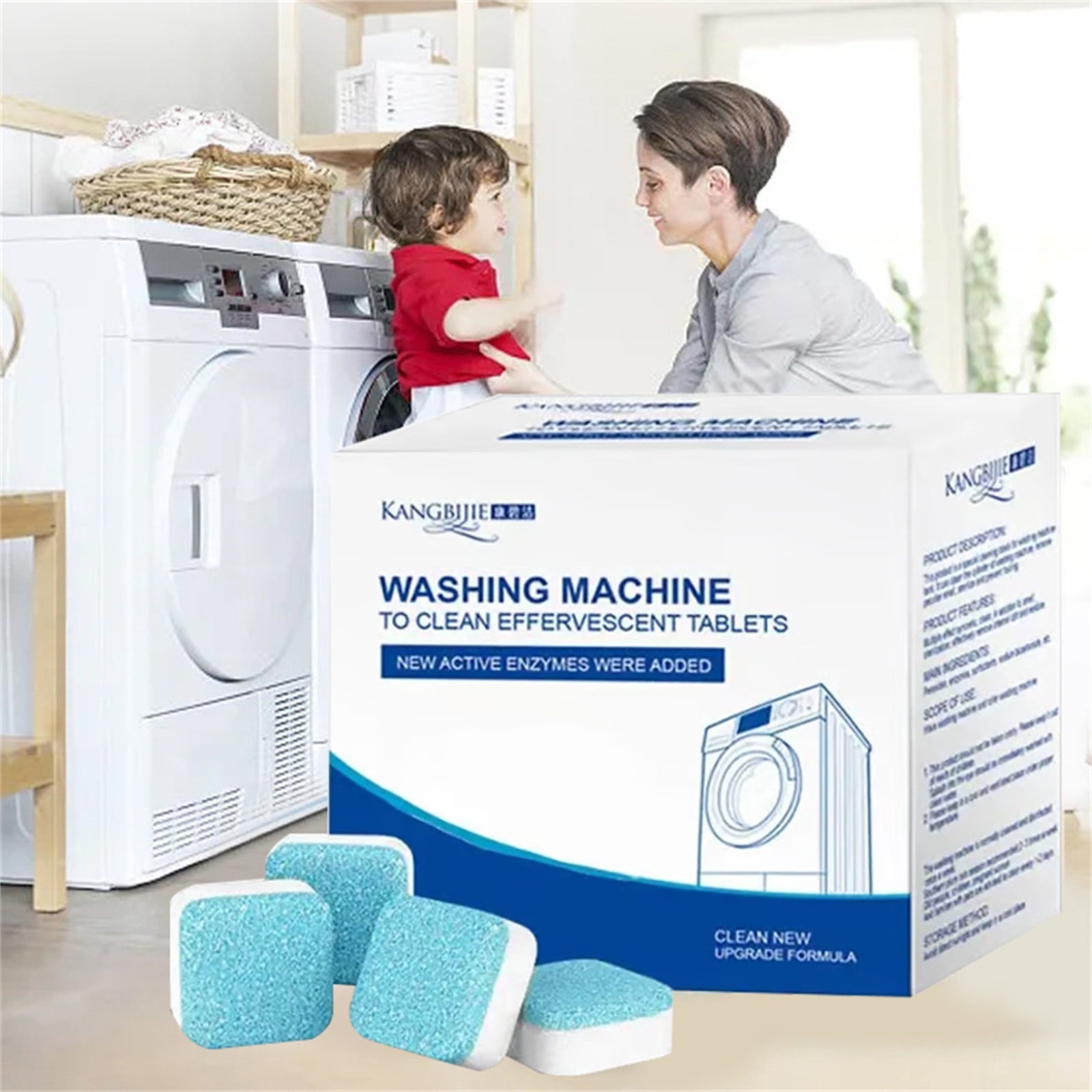 Washing Machine Cleaner Front Loader Tablets Deep Cleaning formula for ...