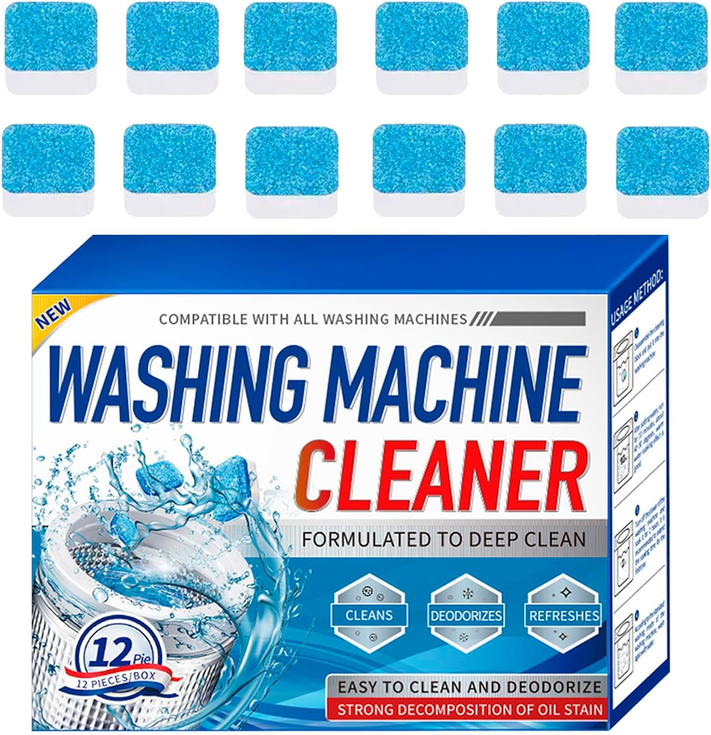 Washing Machine Cleaner Powder 2025 New Formula-Washing Machine Front ...
