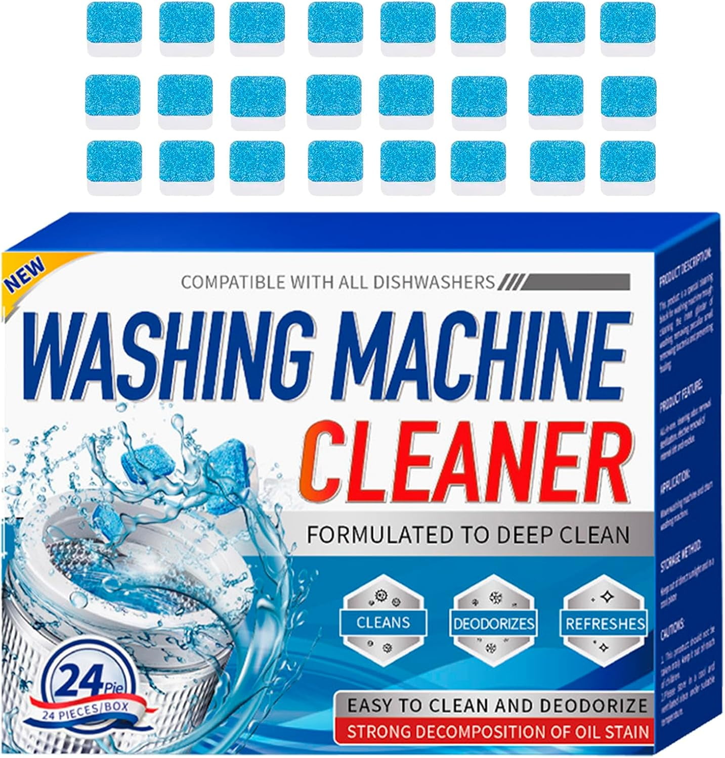 Washing Machine Cleaner Powder 2025 New Formula-Washing Machine Front ...