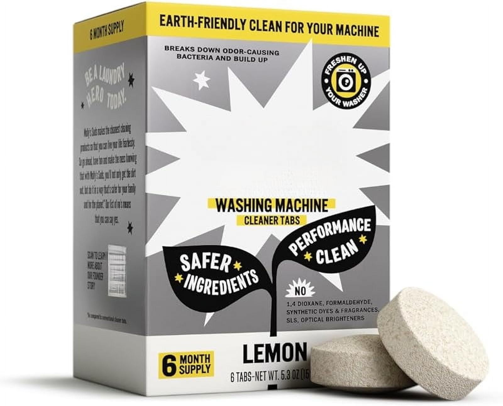 Washing Machine Cleaner | Removes Odors & Grime from Front & Top Loader ...