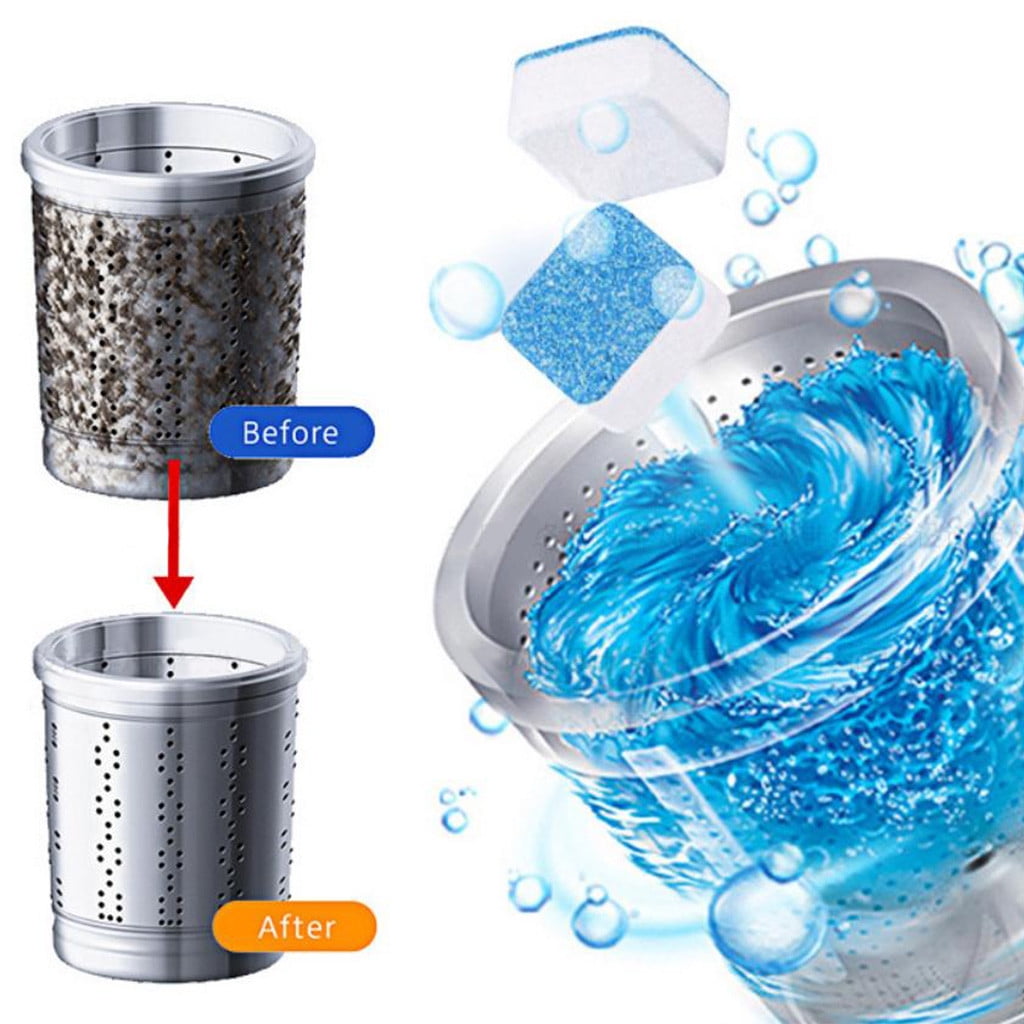 Washing Machine Cleaner Tablets 12 Pack - 1 Year Supply,Septic Safe ...