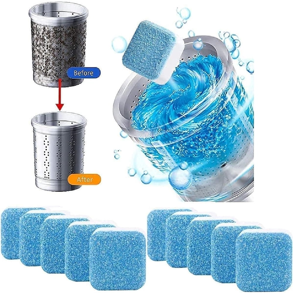 Washing Machine Cleaner Tablets 12 Pack Deep Cleaning Washer Tablets ...