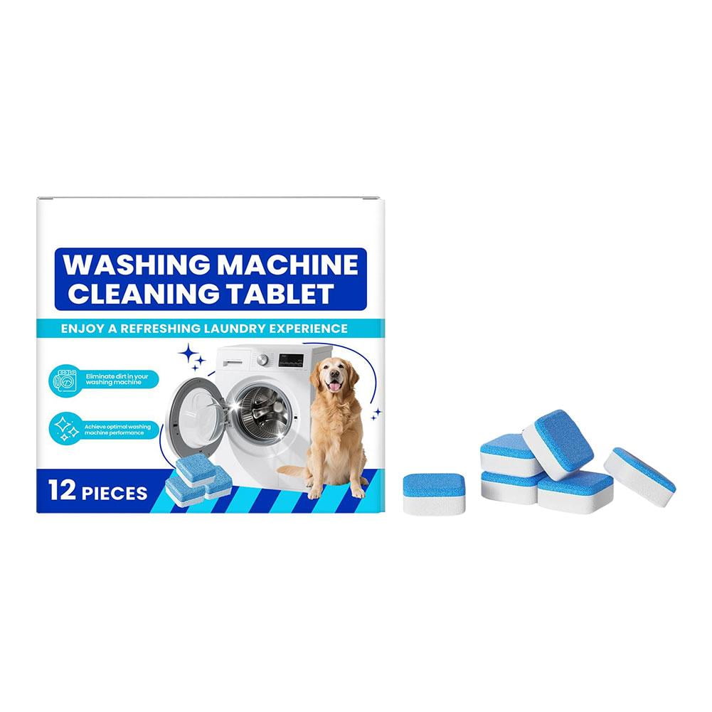 Washing Machine Cleaner Tablets - 12 Pack, HE Compatible for Top ...