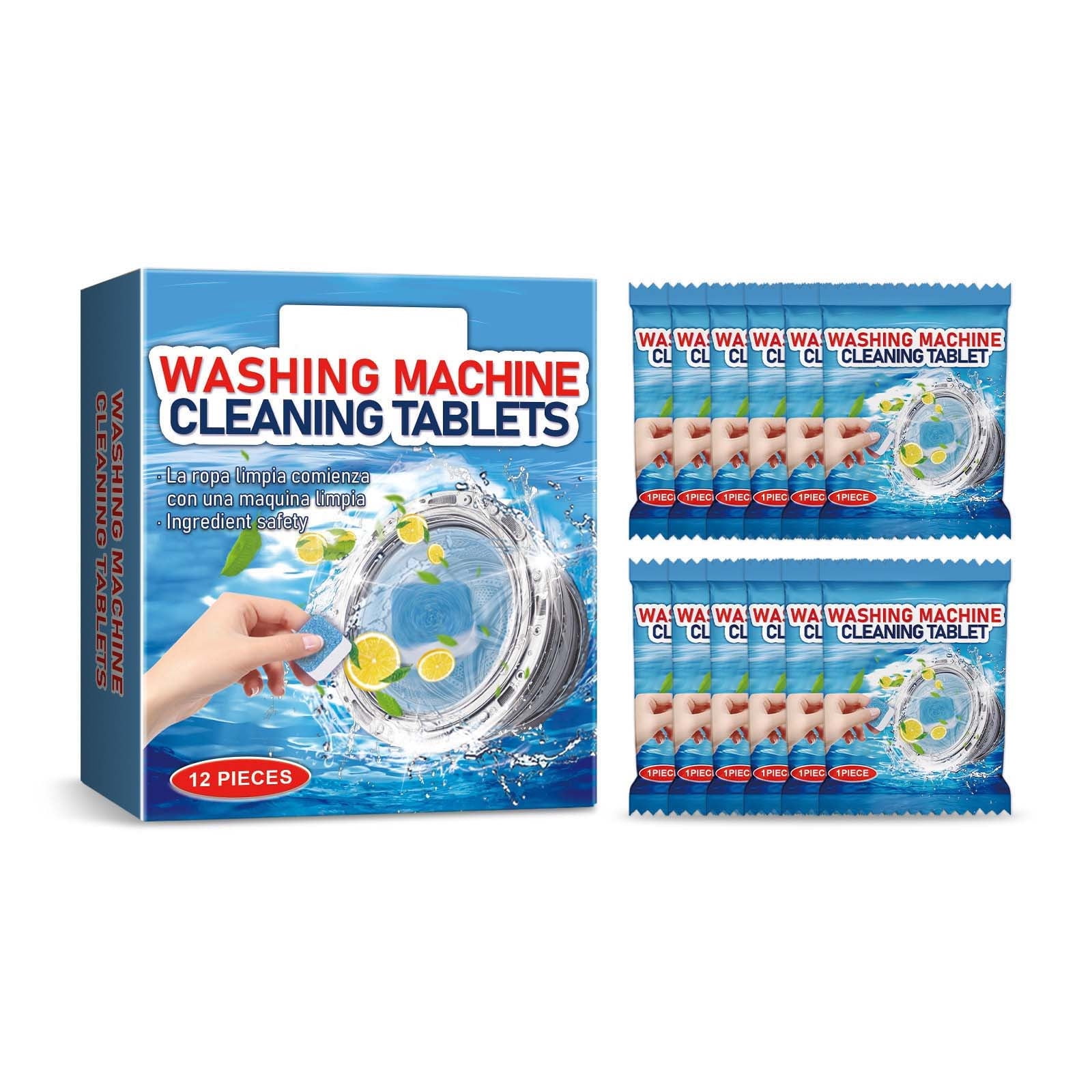 Washing Machine Cleaner Tablets 12 Pack Powerful Descaler -Deep ...
