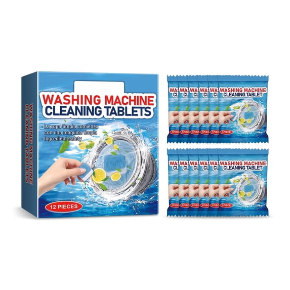 Washing Machine Cleaner Tablets, 12 Solid Deep Cleaning Tablet, Finally ...