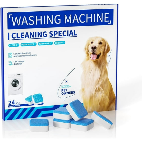 Washing Machine Cleaner Tablets - 24 Pack (12 Month Supply) | HE ...