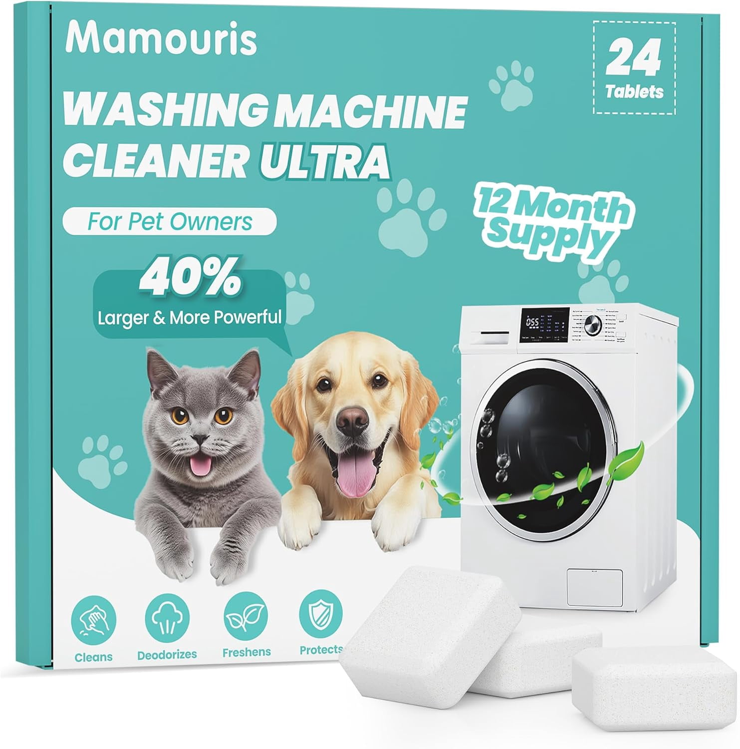 Washing Machine Cleaner Tablets: 40% Stronger Cleaning Power, Deep ...