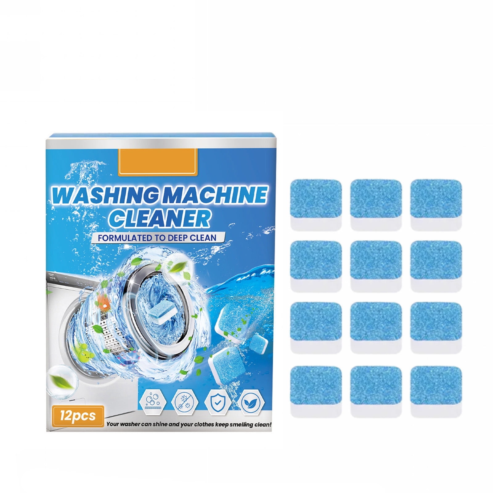Washing Machine Cleaner Tablets Deep Clean Front & Top Load Washer ...