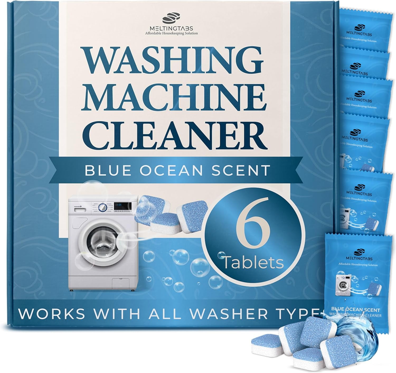 Washing Machine Cleaner Tablets – Deep Clean Washer Descale, Laundry ...