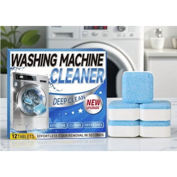 Washing Machine Cleaner Tablets Deep Cleaning Descaler Deodorizer ...