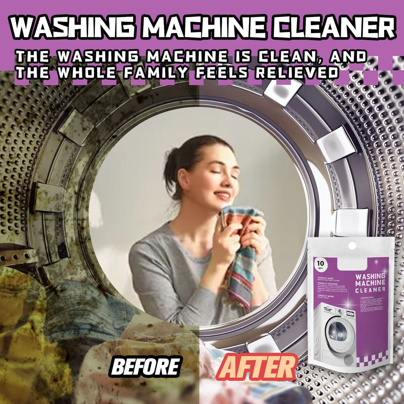 Washing Machine Cleaner Tablets | Foaming Cleaning Tablets for Drum ...